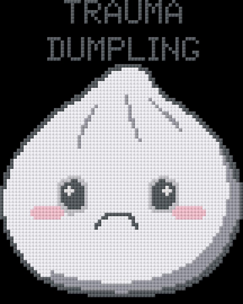 Trauma Dumpling Needlepoint Chart - Etsy