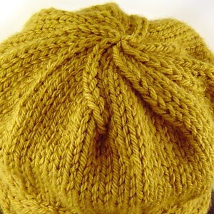 Knitting Pattern Braid Cable Band Beret H1010 Beanie Pill Box Hat - Etsy