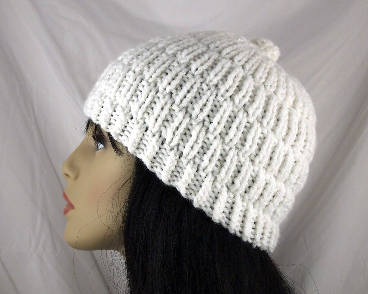 Knitting Pattern Tucked Rib Beanie Mens and Womens Sizes - Etsy