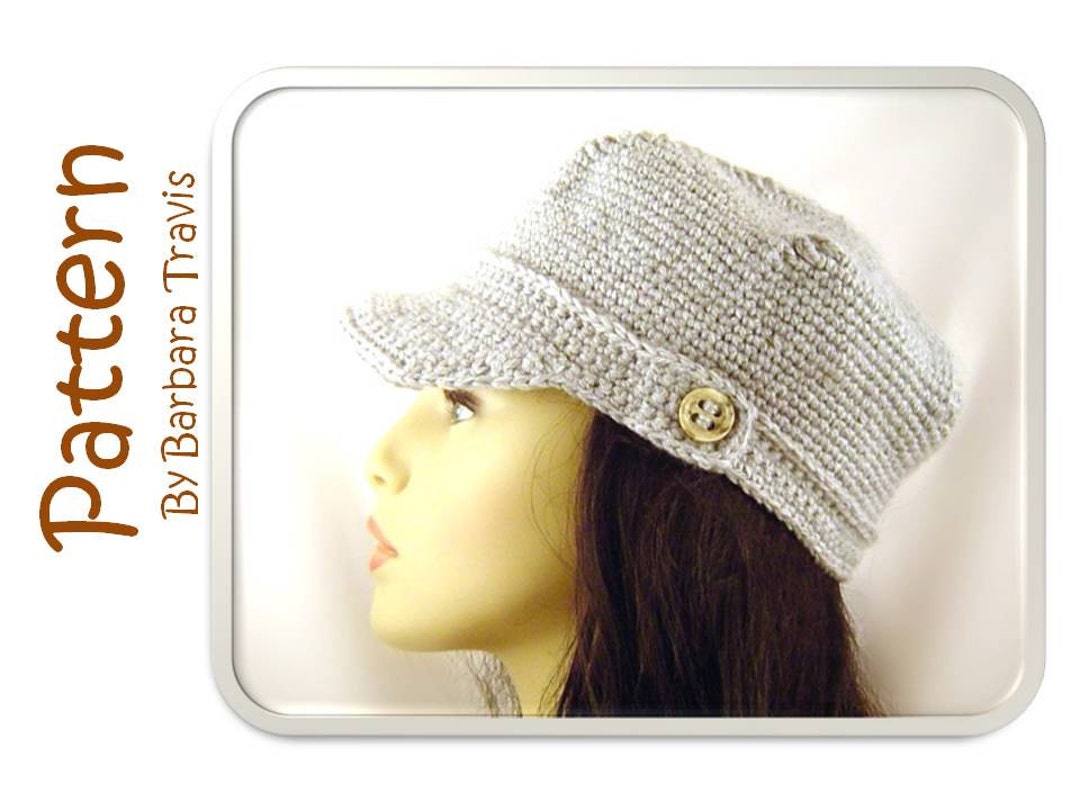 Crochet Pattern Pinwheel Newsboy Cap H1009 Engineer Hat - Etsy