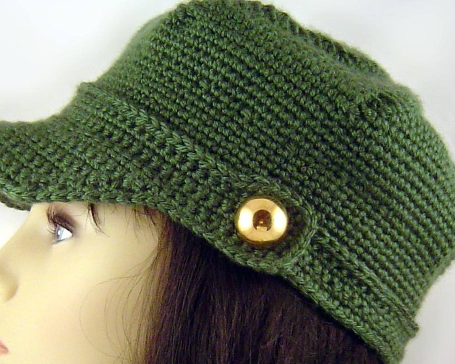 Crochet Pattern Pinwheel Newsboy Cap H1009 Engineer Hat - Etsy