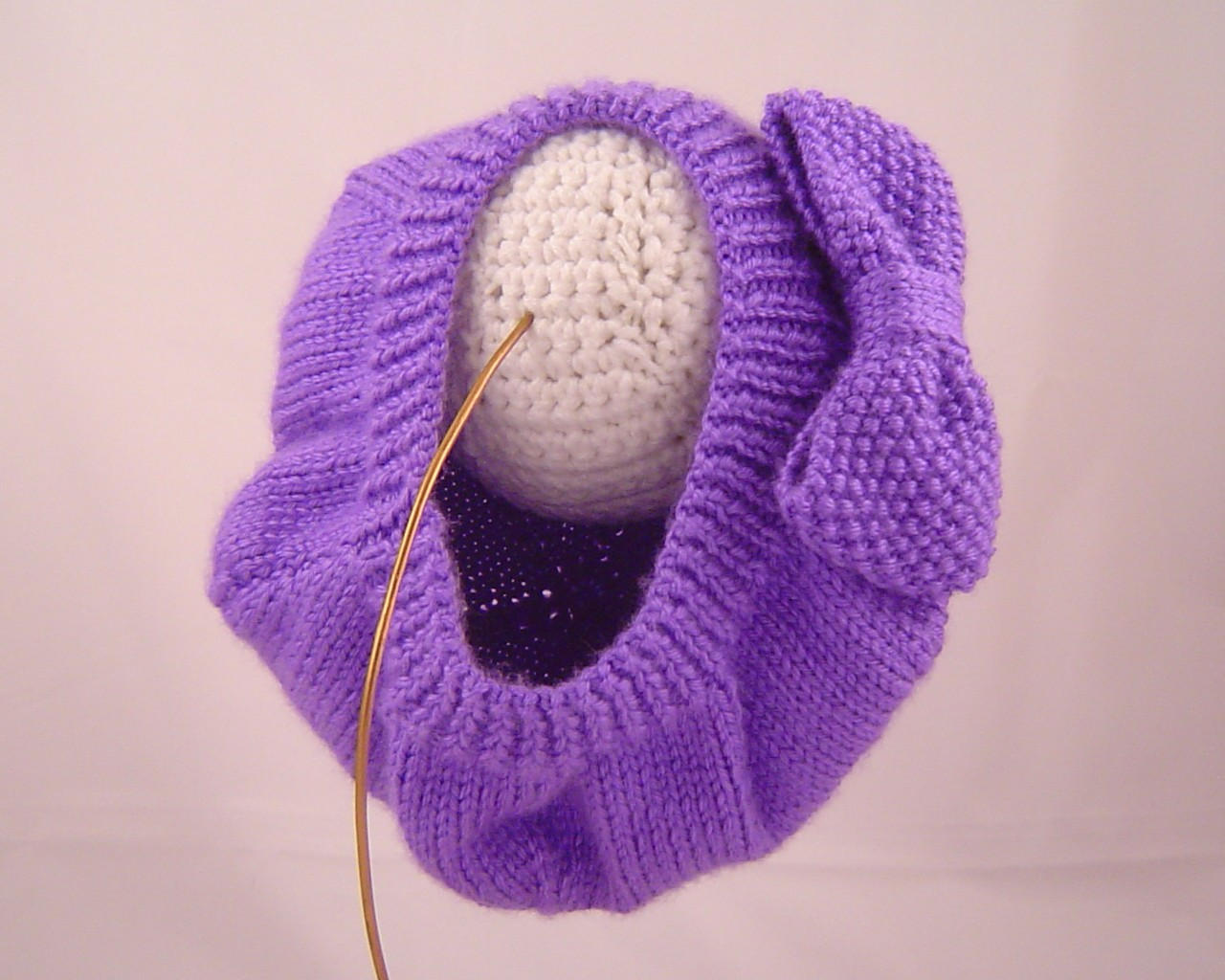 Knitting Pattern Child/teen Size Classic Tam With Bow 3 Sizes Small ...