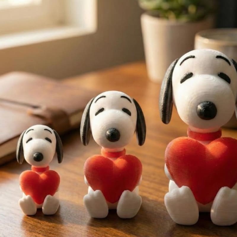 Snoopy Valentines Figurine - Etsy