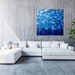 Sapphire abstract, Beautiful, Original, Acrylic, Painting, Blue, Indigo ...