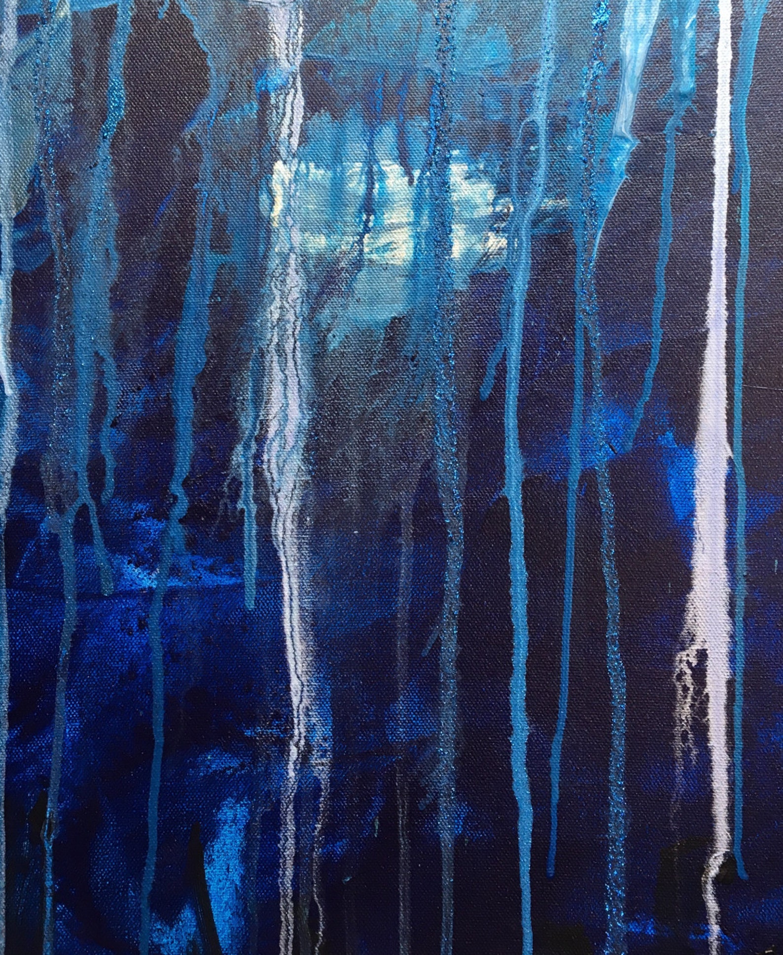 Sapphire abstract Beautiful Original Acrylic Painting - Etsy