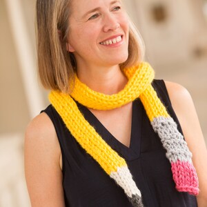 Pencil Scarf Pattern - Instant Download PDF Knit PATTERN for Pencil ...