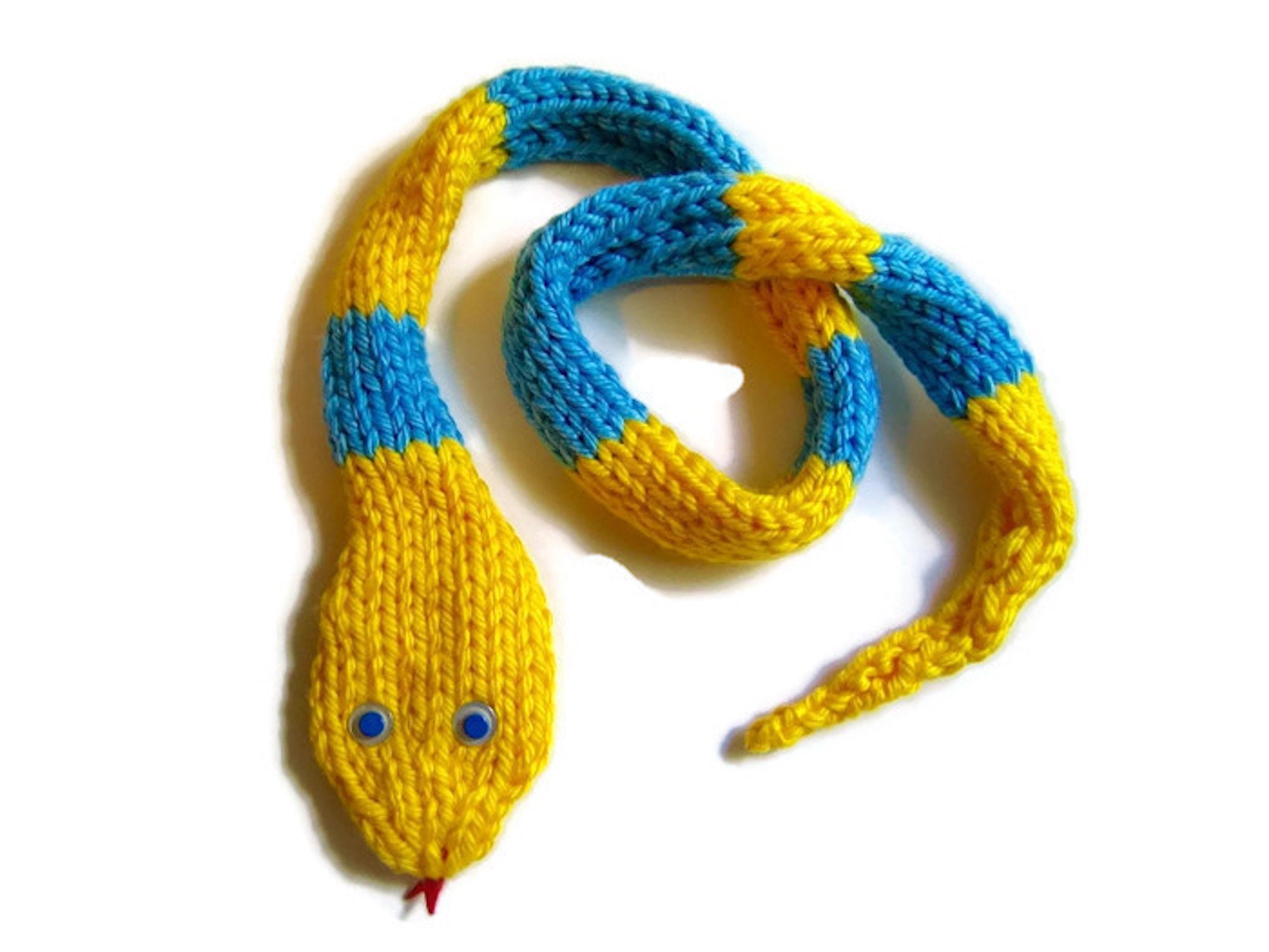 Slithery Snake Scarf Pattern, Funny Knitting Pattern, Instant Download ...