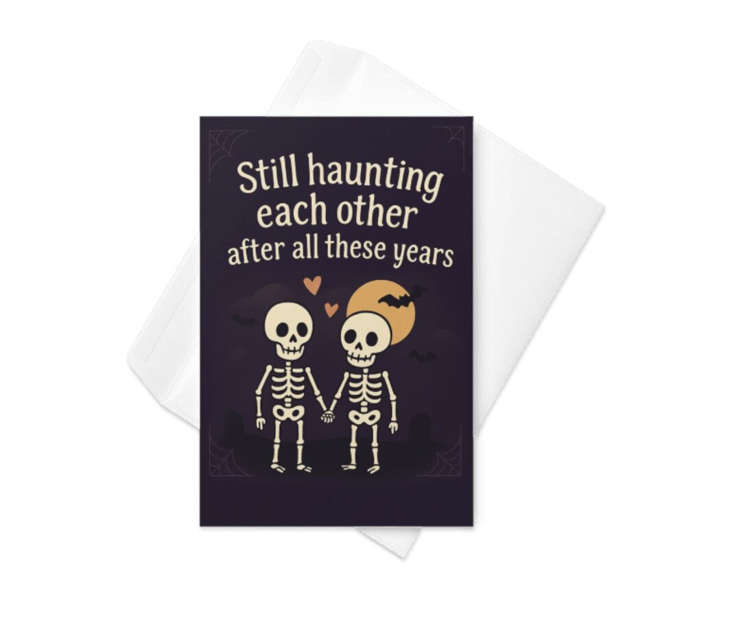 Halloween Anniversary Card | Funny Romantic Spooky Love Greeting ...