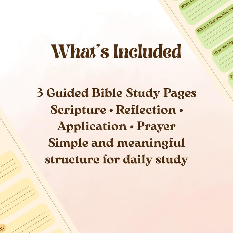 Deep Bible Study Journal Printable, Guided Prompts, Daily Scripture ...