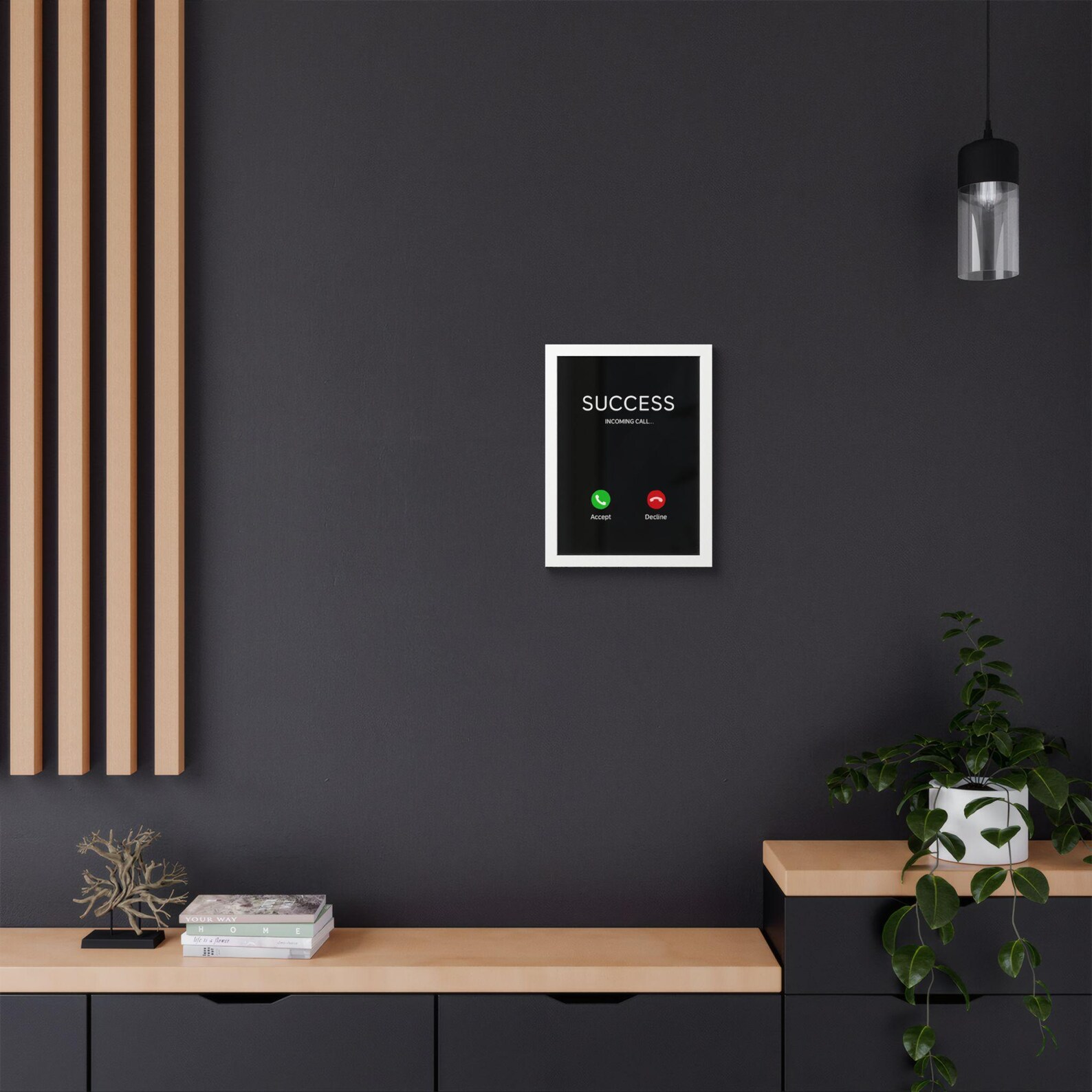 Success Incoming Call Framed Poster: Motivational Office Art - Etsy