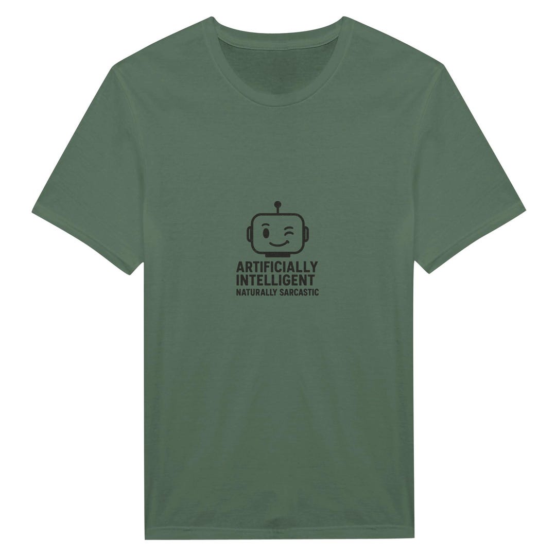 Sarcastic Robot T-shirt | AI Tech Humor | Witty & Playful - Etsy