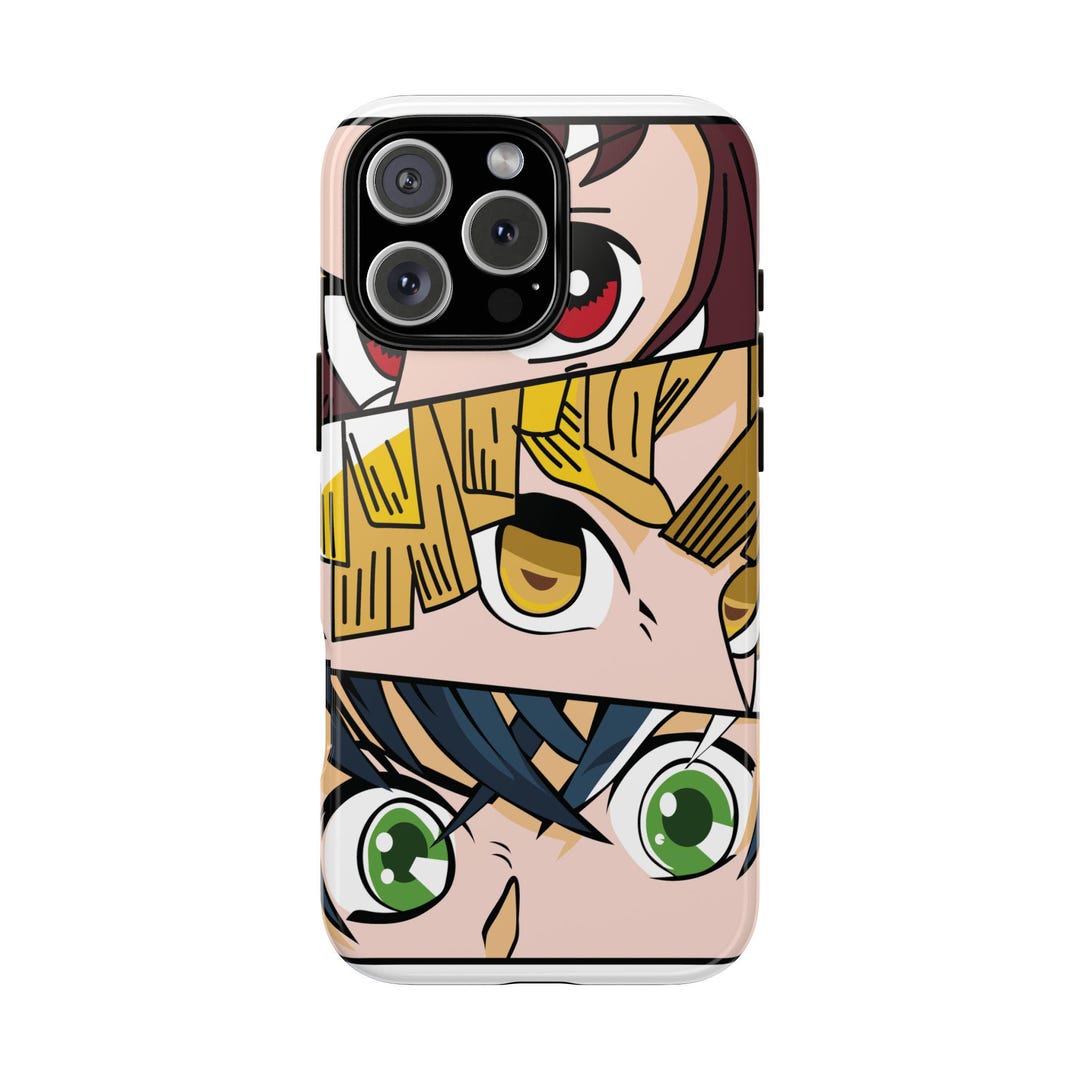 Anime Japanese Manga Character Eyes Phone Case | Cartoon Face Collage ...
