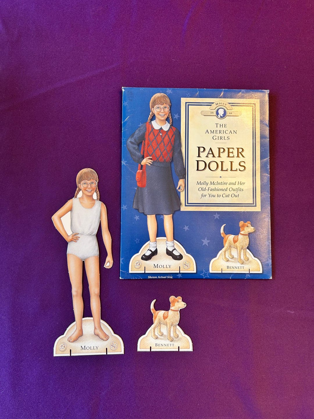 Vintage 1992 American Girl Molly Paper Dolls Partially Cut. - Etsy