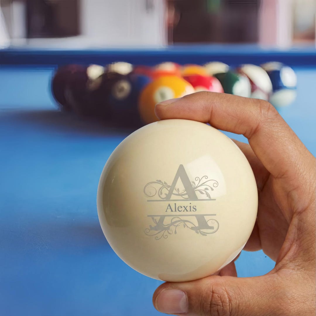 Engraved Cue Ball, Billiards Cue Ball, Best Gift for Dad, Father Day ...