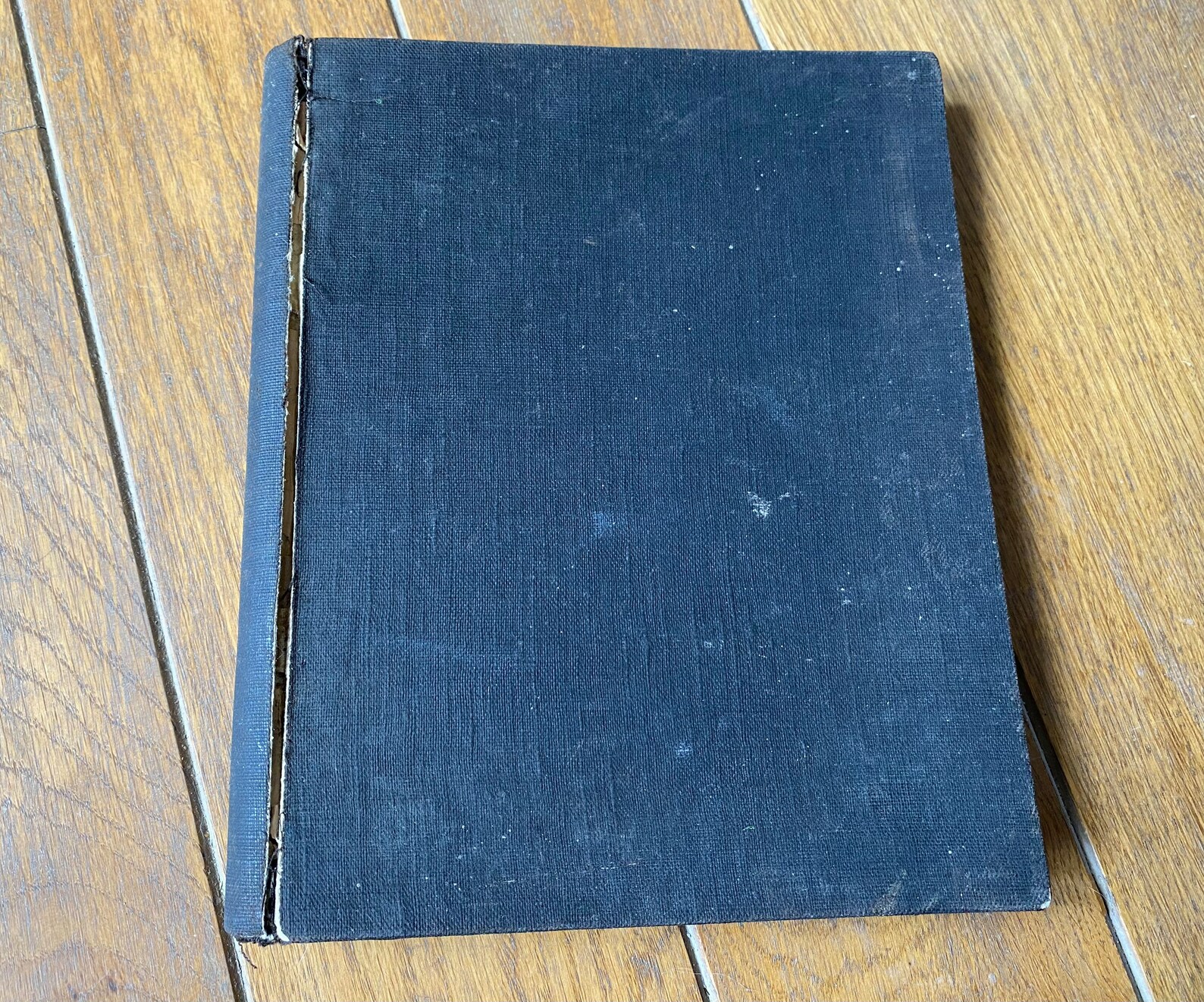 Vintage French Scruffy Unused Ledger Blank Pages Notebook Old Paper ...