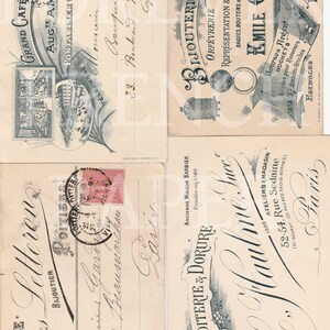 DIGITAL Download Bank Documents Collection French of 1904 | Etsy