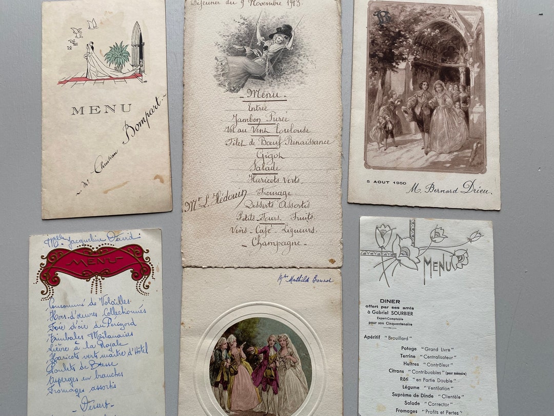 NEW STOCK Lovely Collection of 6 Antique Vintage Wedding French 1800 ...