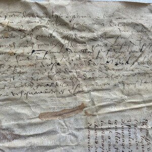 500 Years Old!! RARE 1543 Extra Large Double Sided Antique Large French ...