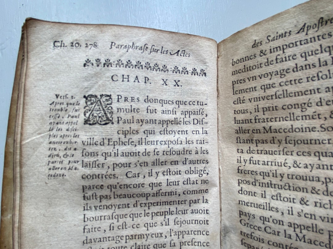 NEW STOCK Wonderful 1600-1700s Antique French Religious Vellum Typed ...