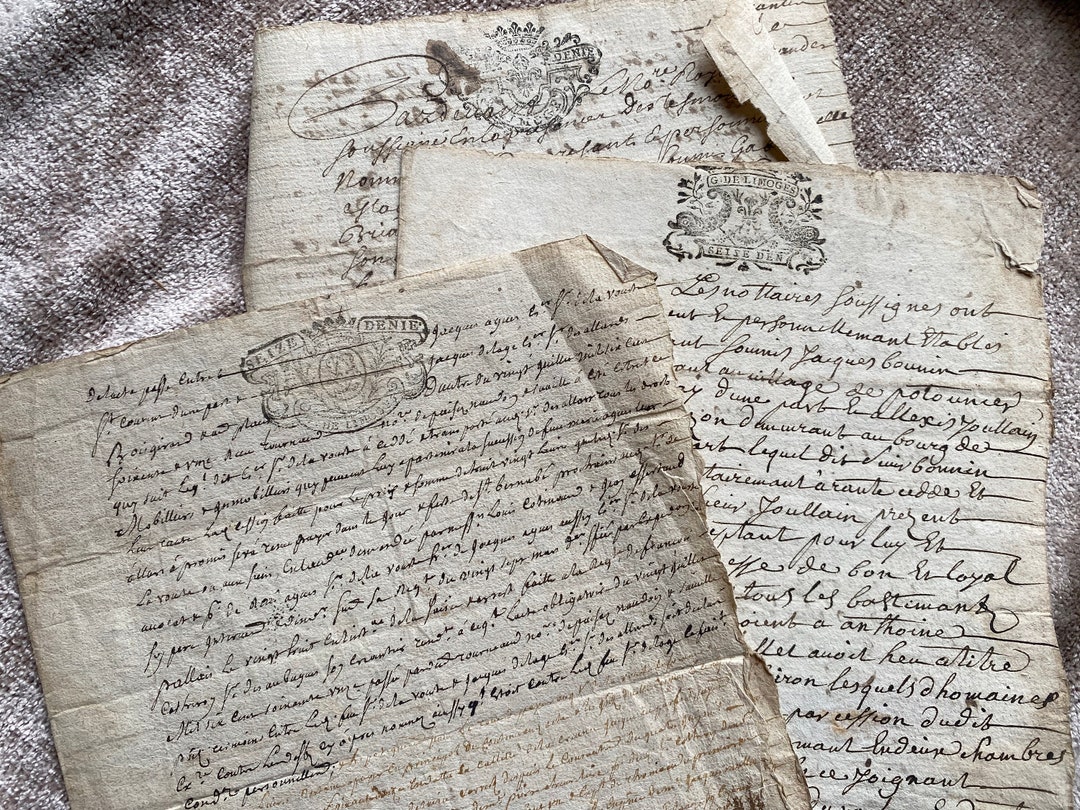 NEW STOCK Stunning Antique Original 1700's Shabby Folders of Vintage ...