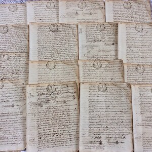 Stunning Antique 1746 French Handwritten Pages Old Paper Craft - Etsy