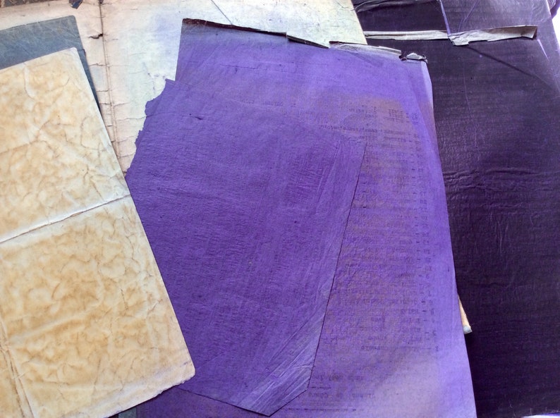 Unusual Collection of Vintage French Purple Copy Paper in - Etsy