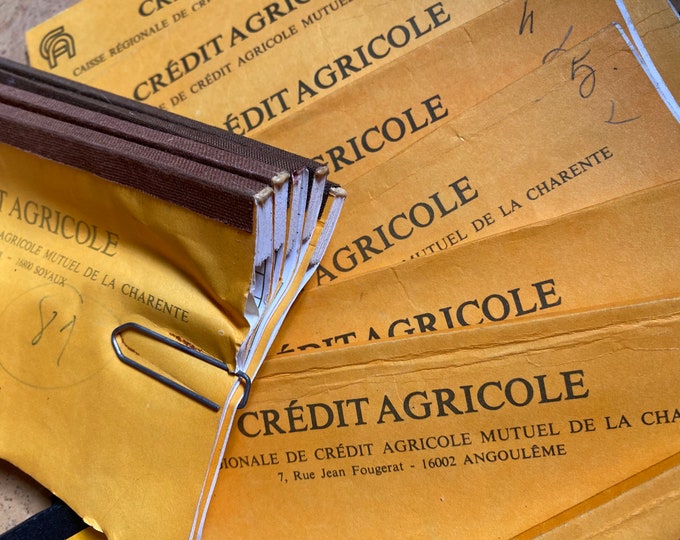 Original Collection of 1980’s Used French Official Bank Cheques Book ...