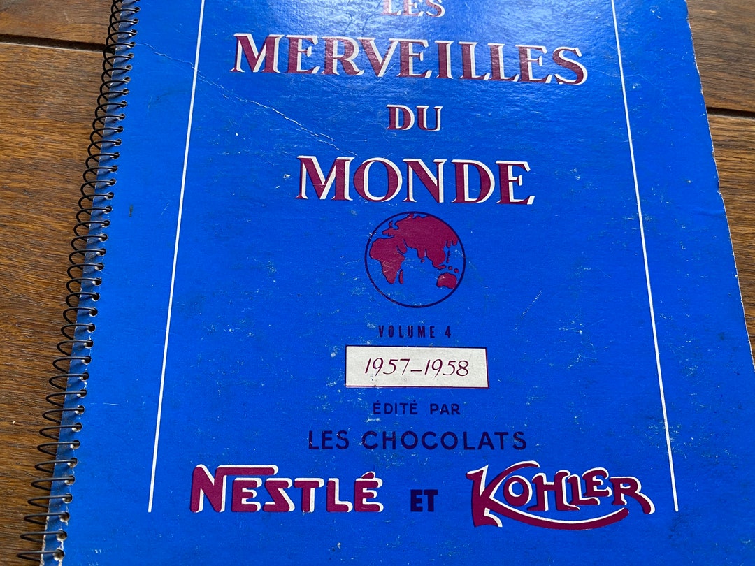 Large 1957-58 French Chocolat Nestle Advertising Sticker Trading Card ...