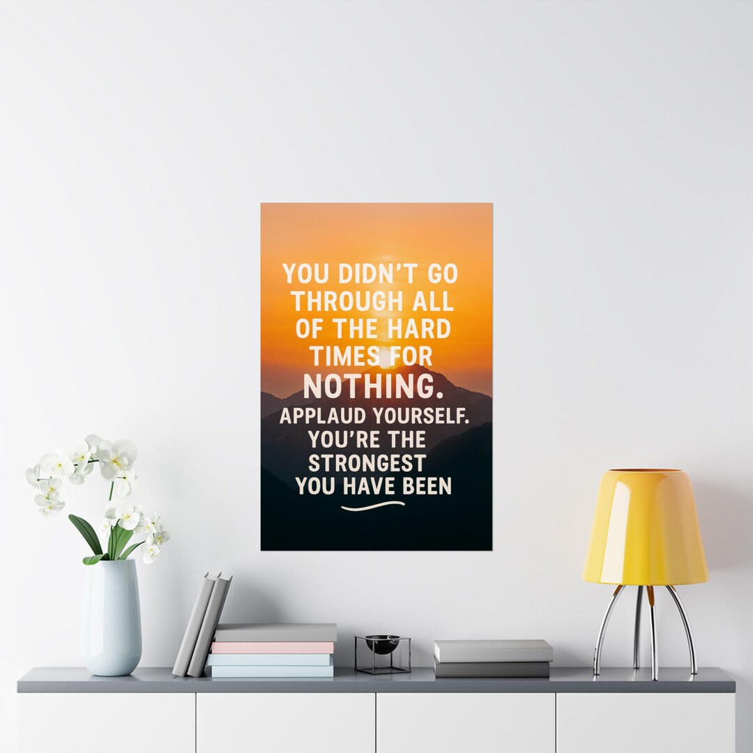 Motivational Vertical Poster, Inspirational Wall Art, Positive Vibes - Etsy