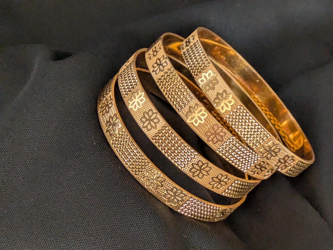 Gold Plated Patli Bangles, Bridal Bangles, Bollywood Jewelry, Wedding ...