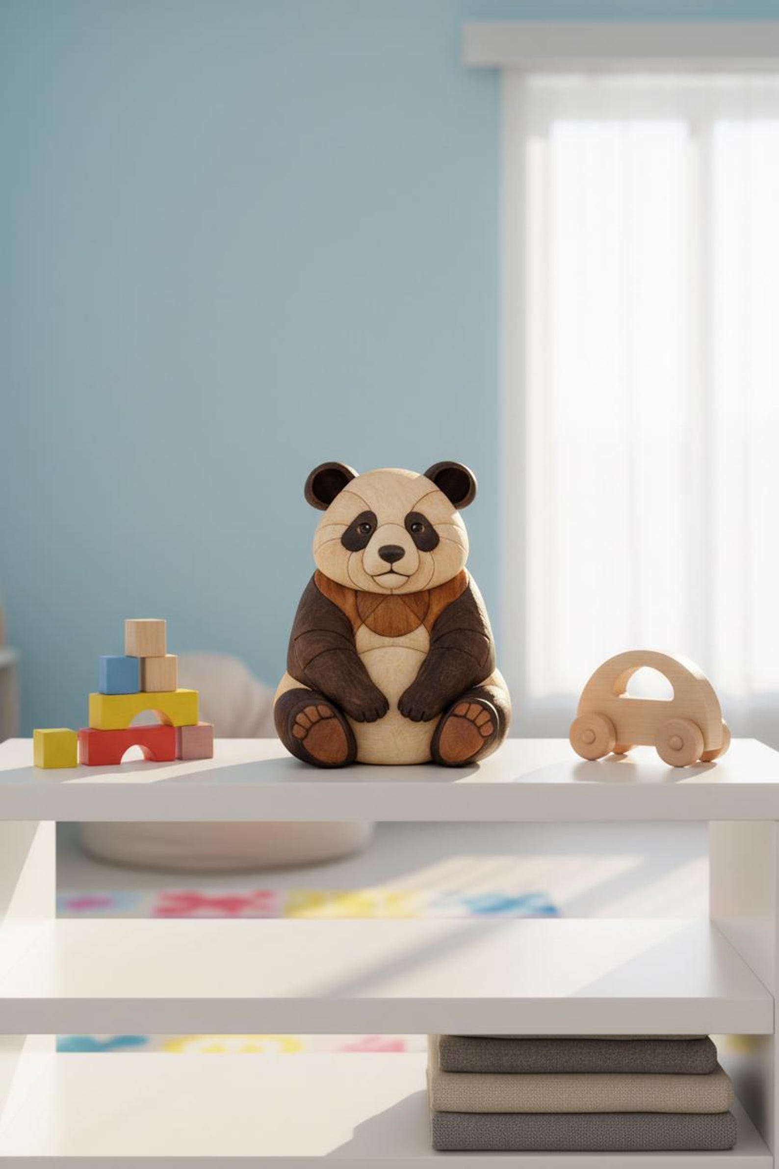 Panda Intarsia Pattern – Scroll Saw Woodworking Project (digital ...