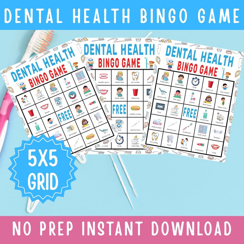 Dental Health Bingo Game | Teeth Care Printable Bingo for Kids ...