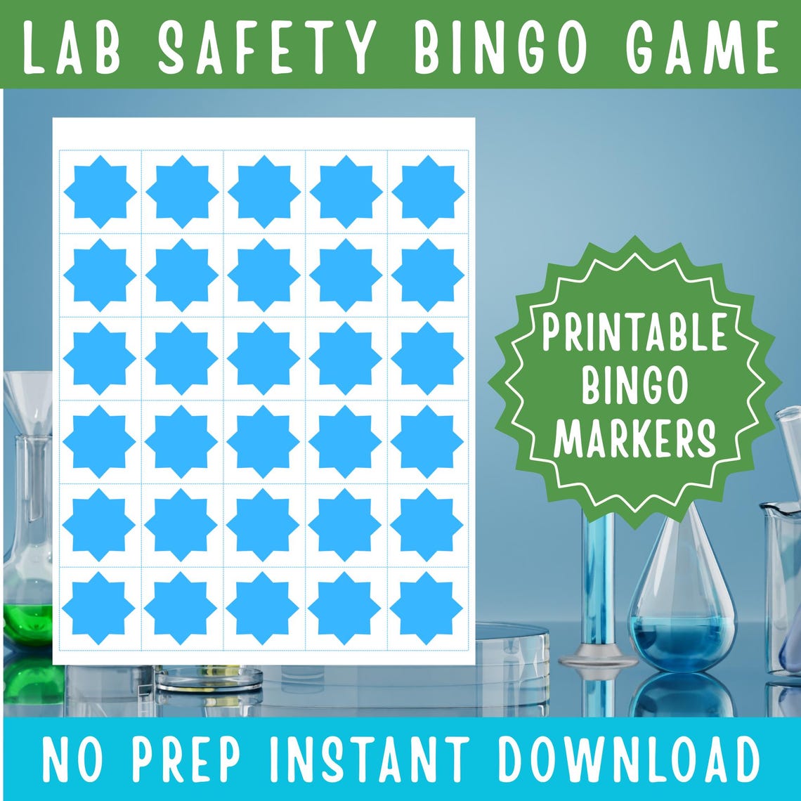 Lab Safety Bingo – Printable Science Classroom Game for Kids & Students ...
