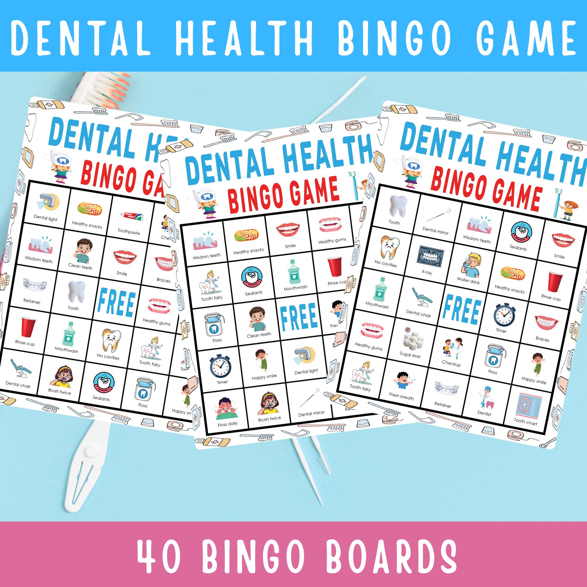 Dental Health Bingo Game | Teeth Care Printable Bingo for Kids ...
