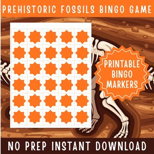 Prehistoric Fossils Bingo Game | Dinosaur Fossils Printable Activity ...