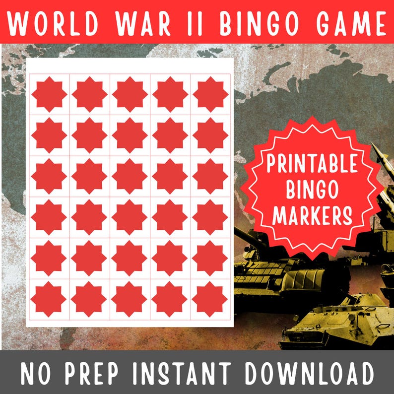 World War II Bingo Game | History Learning Printable for Kids ...