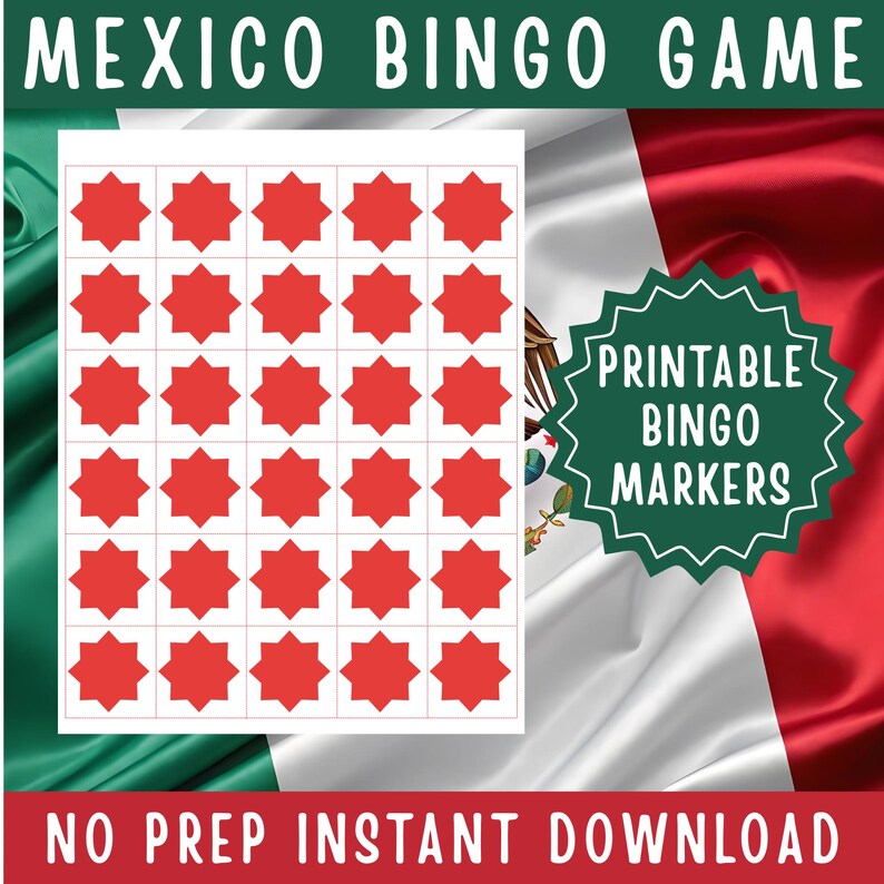 Mexico Bingo Game | Printable Culture & Geography Bingo for Kids ...