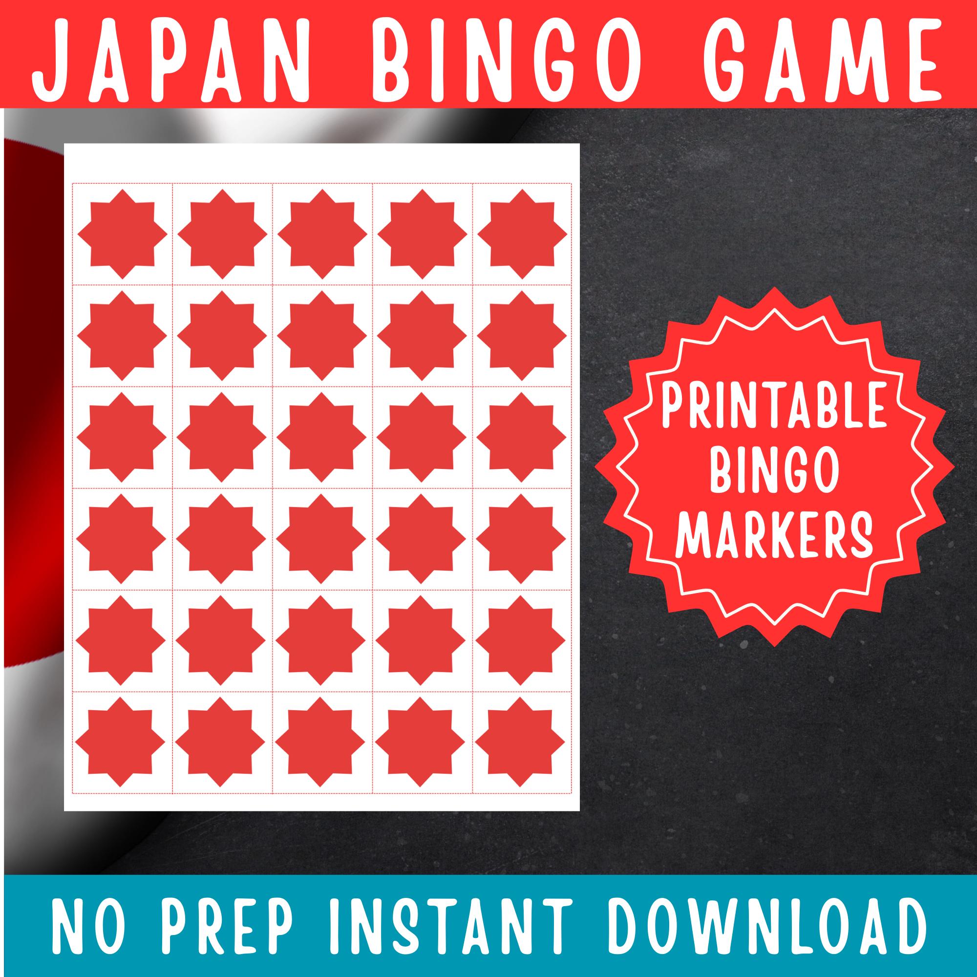 Japan Bingo Game | Japanese Culture Printable Activity for Kids ...