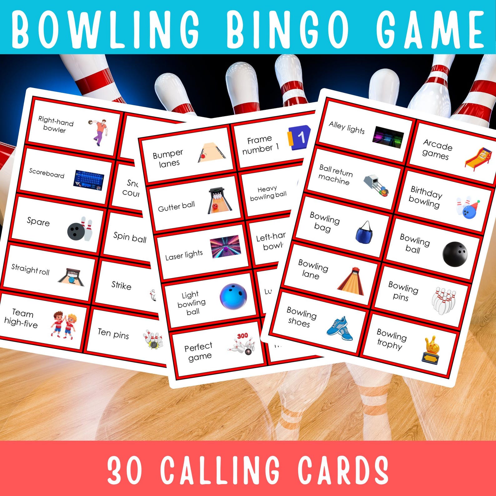 Bowling Bingo Game – Fun Printable Bowling-themed Activity for Kids ...