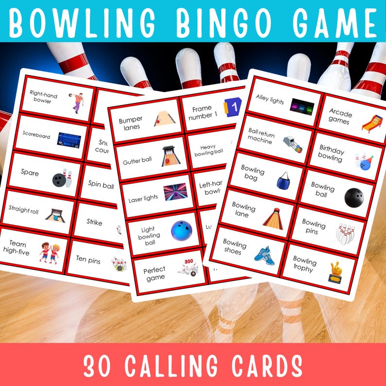 Bowling Bingo Game – Fun Printable Bowling-themed Activity for Kids ...