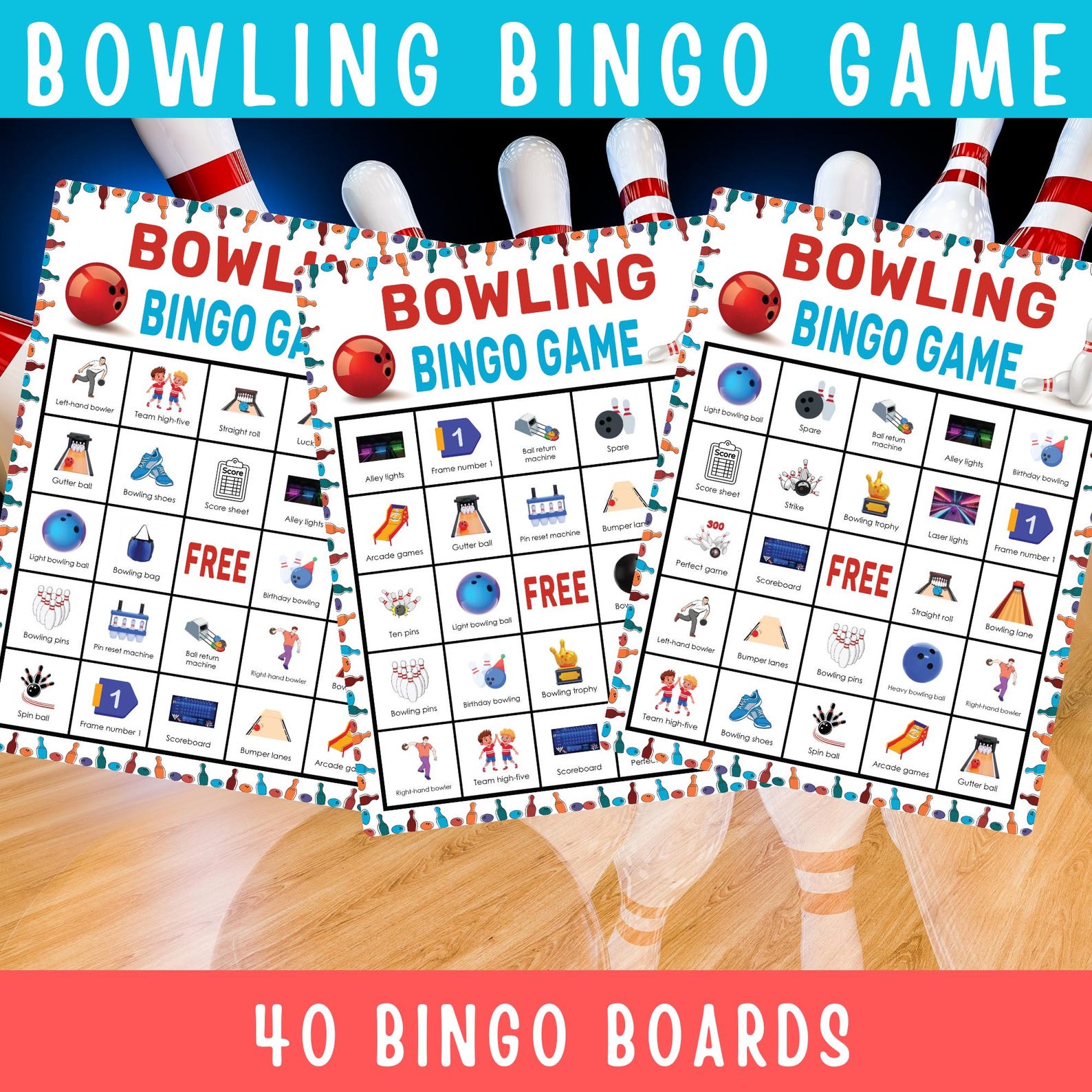 Bowling Bingo Game – Fun Printable Bowling-themed Activity for Kids ...