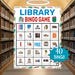 Library Bingo (sub Plans) Printable No Prep Reading Activity for Kids ...