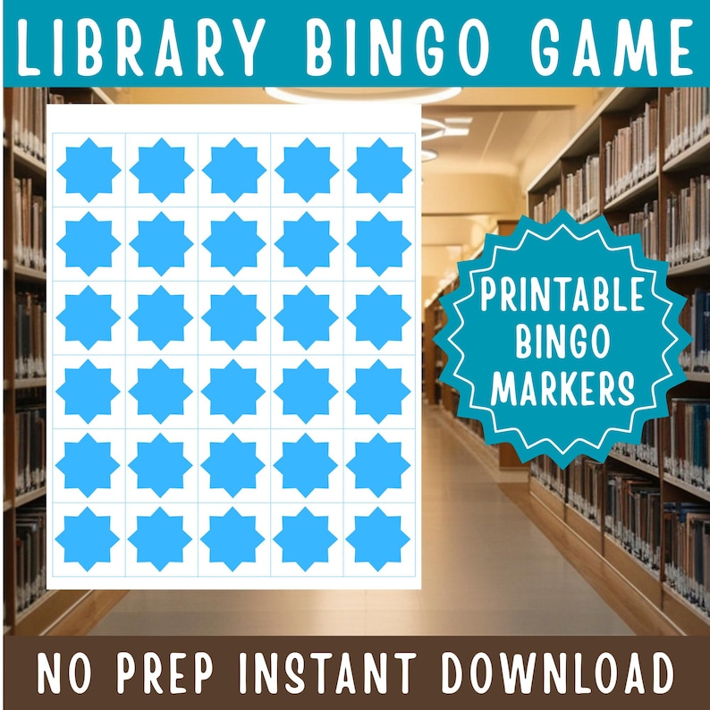 Library Bingo (sub Plans) Printable No Prep Reading Activity for Kids ...