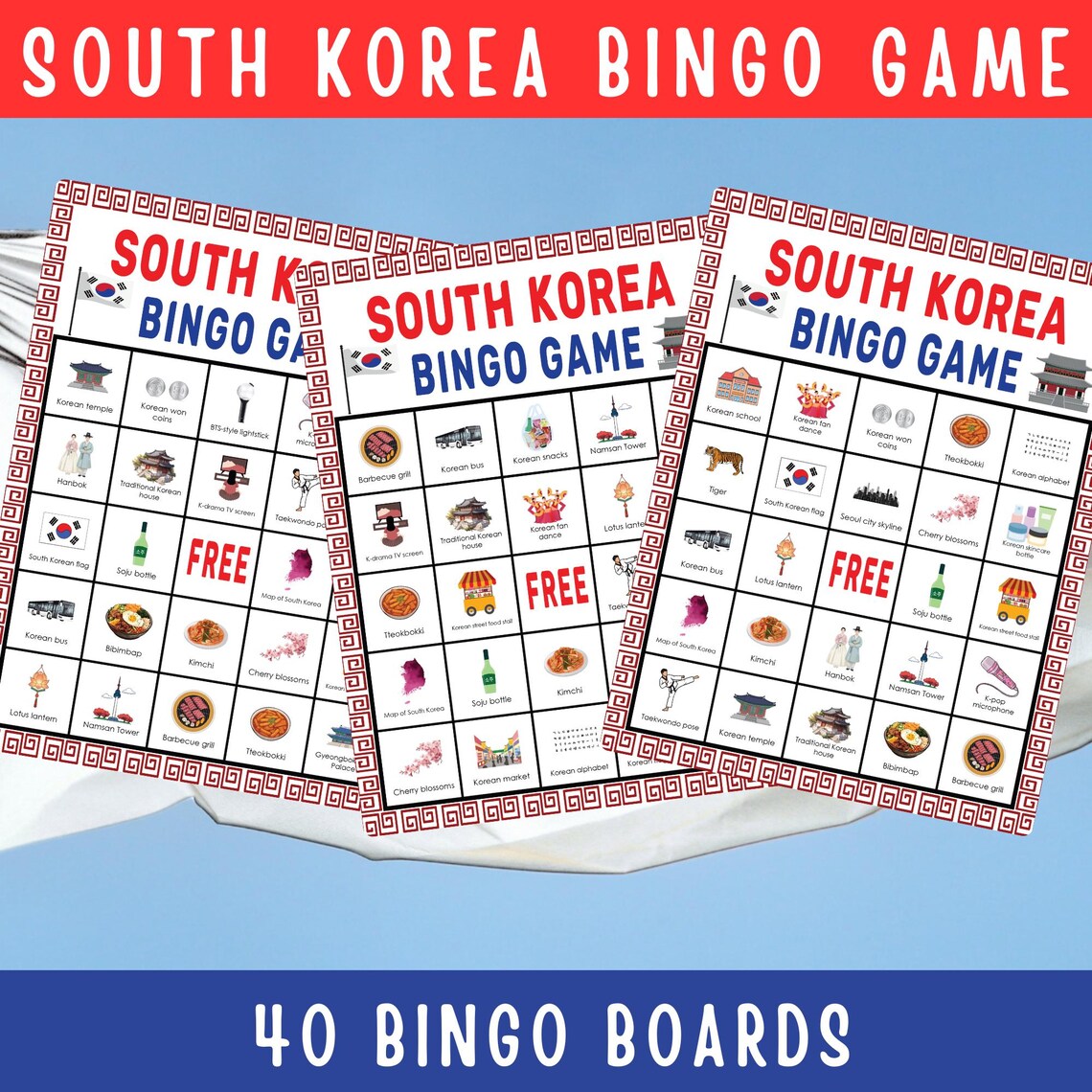 South Korea Bingo Game – A Fun, Educational, and Culture-filled ...