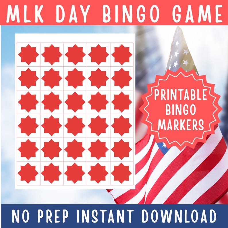 MLK Day Bingo Game | Martin Luther King Jr Activity | Classroom MLK ...