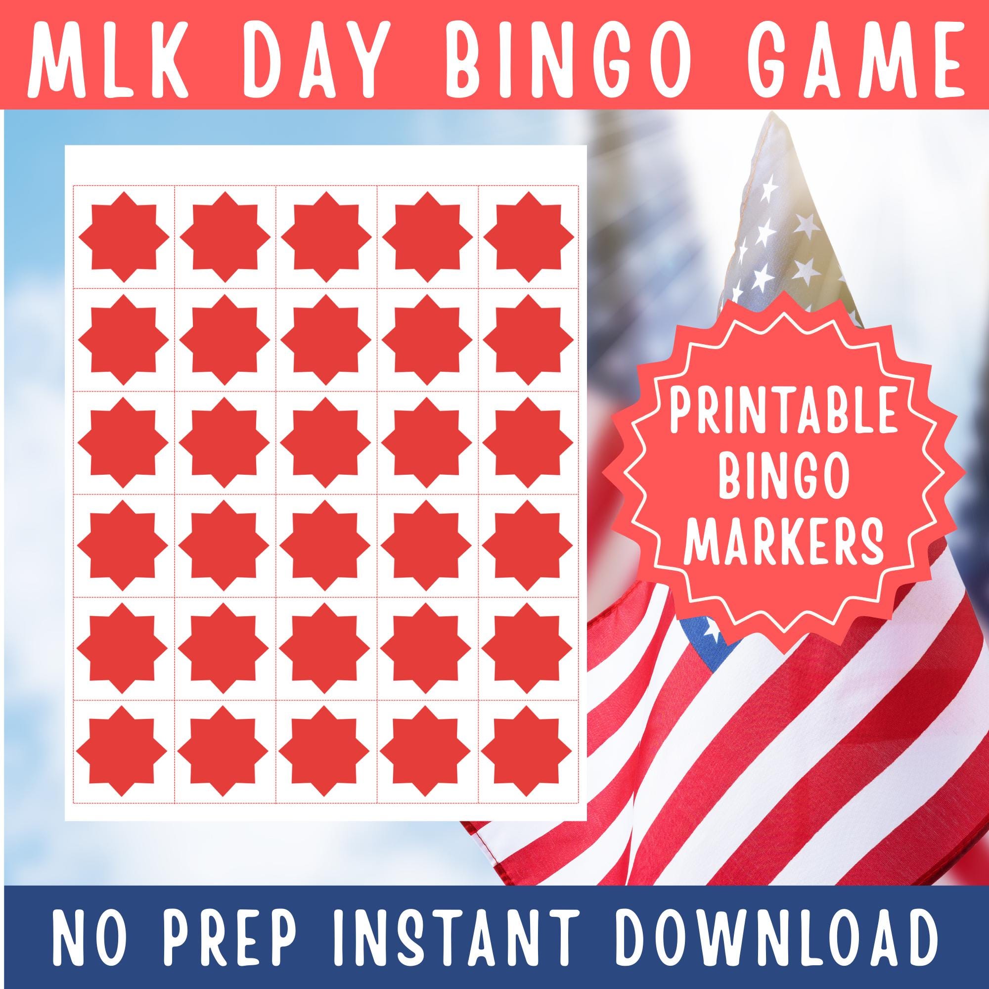 MLK Day Bingo Game | Martin Luther King Jr Activity | Classroom MLK ...