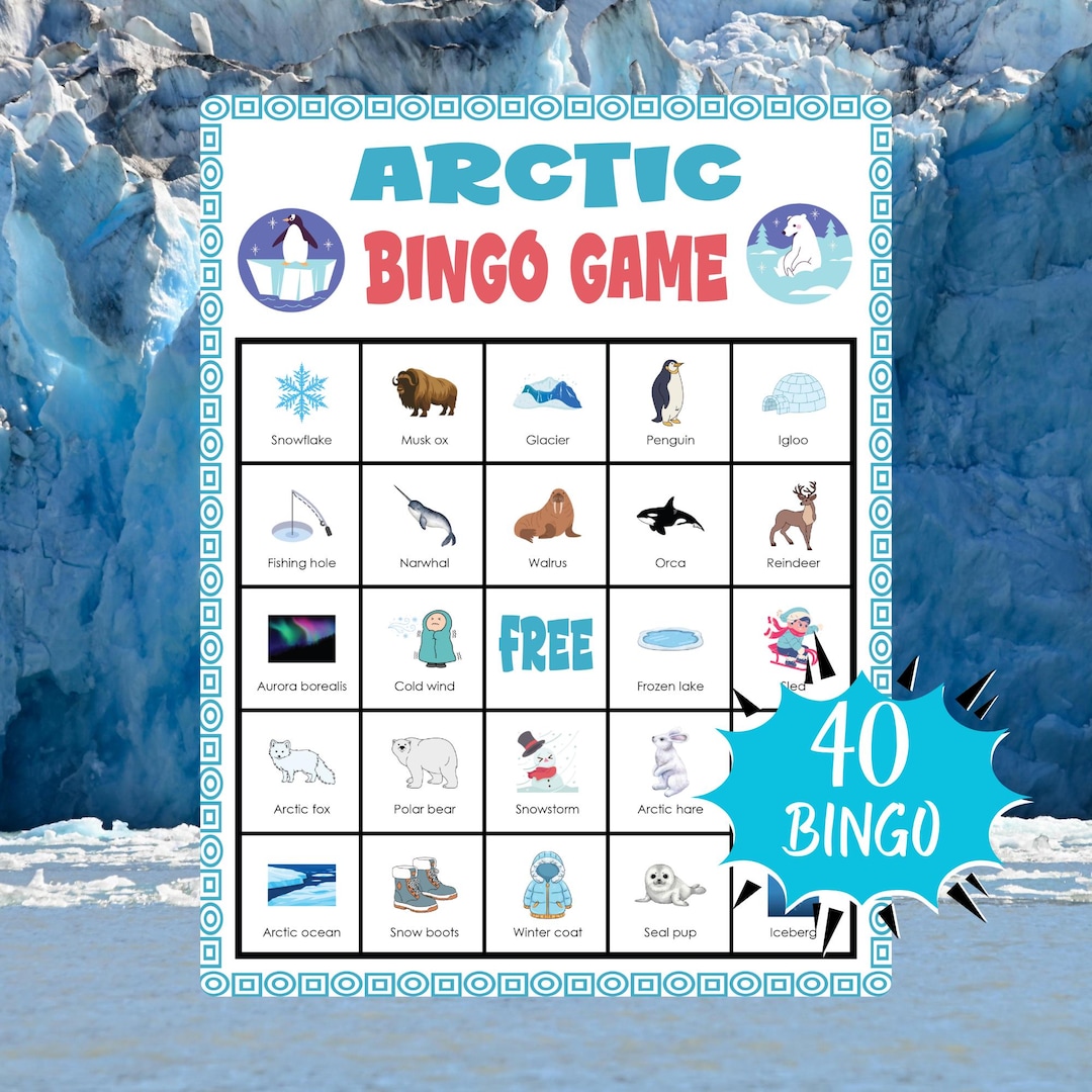 Arctic Bingo Game | Fun Winter-themed Educational Printable for Kids ...