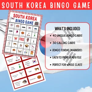 South Korea Bingo Game – A Fun, Educational, and Culture-filled ...