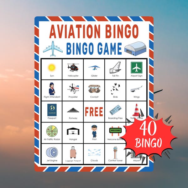 Aviation Cards Game - Etsy