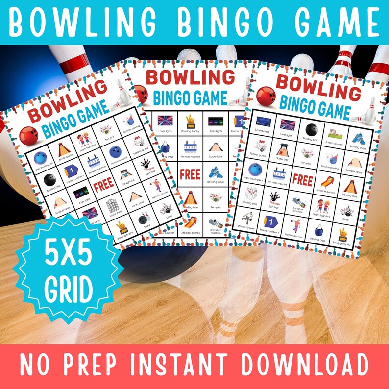 Bowling Bingo Game – Fun Printable Bowling-themed Activity for Kids ...